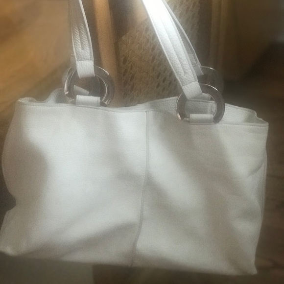 Furla | Bags | Furla White Leather Bag | Poshmark